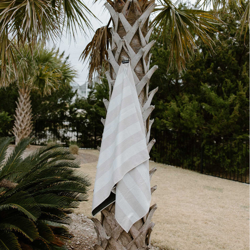 Original Towel: Cabana Stripe Beige – Nomadix