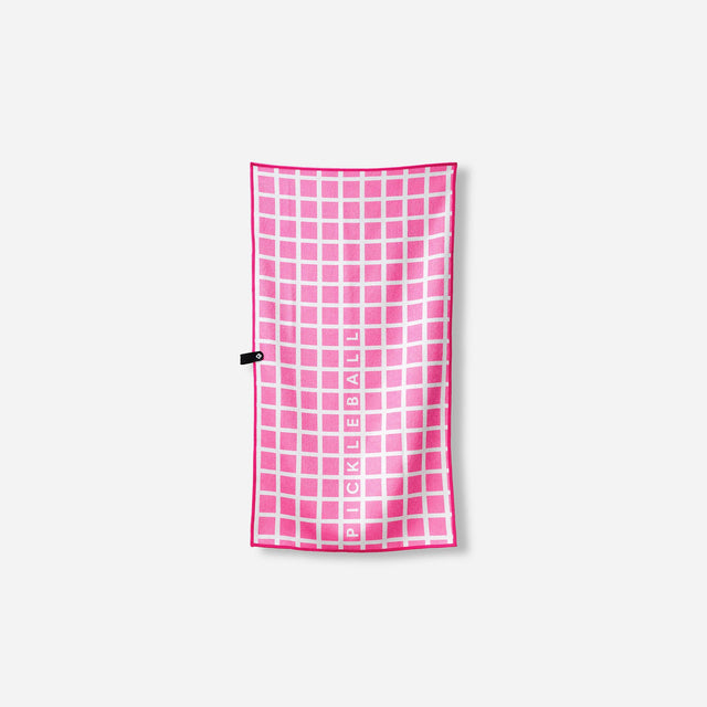 Pickleball Net Pink Sweat Towel | Pickleball Hand Towel – Nomadix